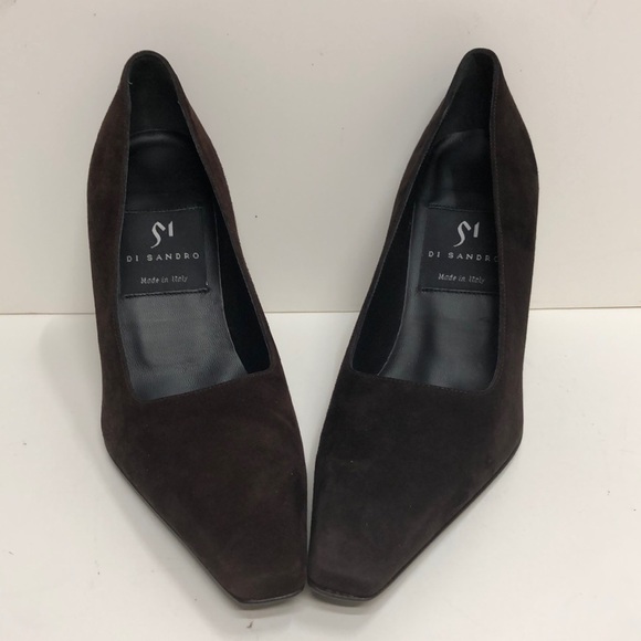 Di Sandro | Shoes | Disandro Made In Italy Brown Suede High Heel Pump ...